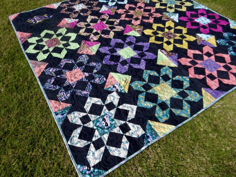 Fireworks quilt – handmade by Carole Carr